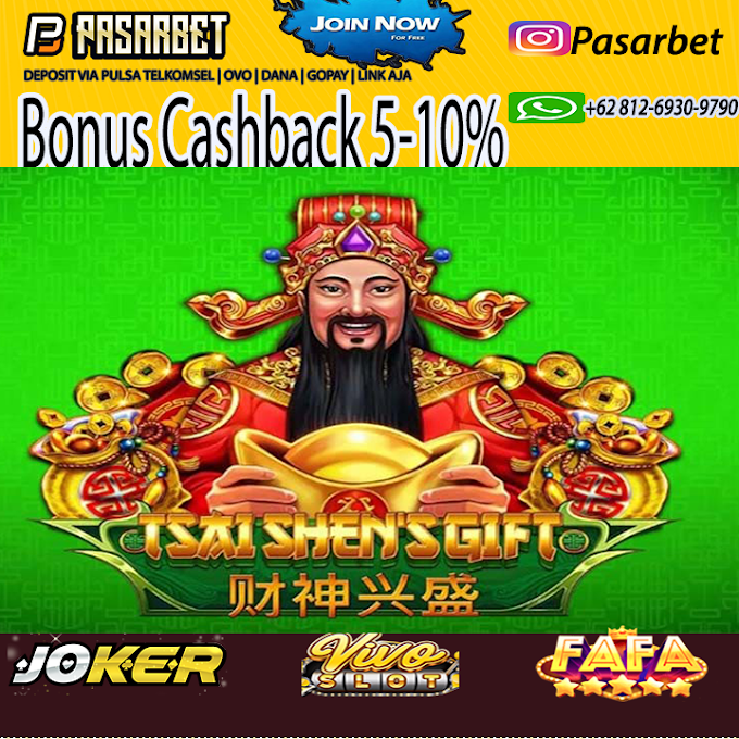 Slot Tsai Shens Gift Deposit Pulsa Tanpa Potongan