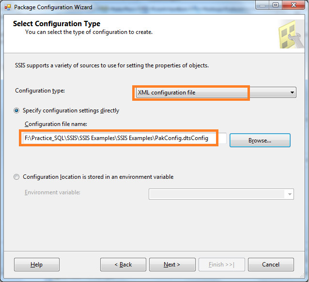 Microsoft Sql Server Knowledge Bank Xml Configuration Files Effect In Ssis Package