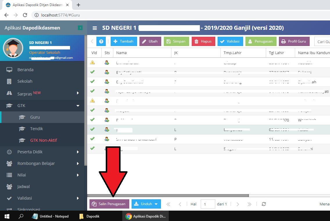 SOLUSI DAPODIK 2020 ERROR - tasADMIN SOLUSI DAPODIK 2020 ERROR - tasADMIN