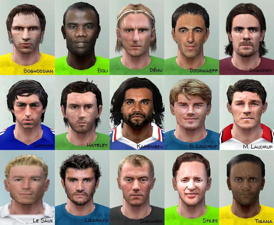 PES 6 Retired Classic Facepack V3 - pes games