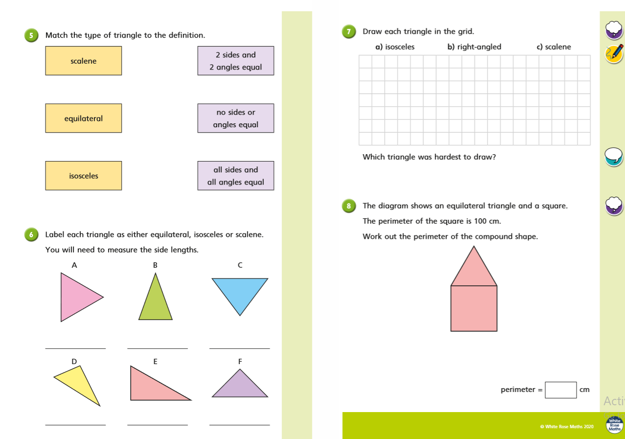 Year 4: Maths Challenge - Wednesday 8th July (Triangles)
