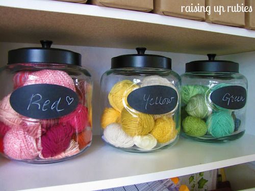 Little Treasures: Small Yarn Balls Storage Ideas