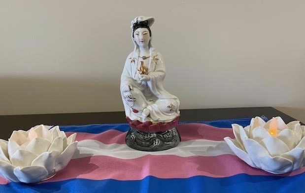 She Who Seeks: June Full Moon Altar: Kwan Yin