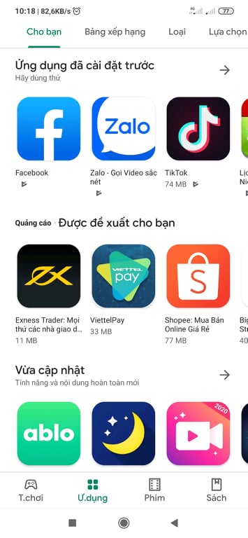 Google Play Store APK cho Android - CH PLay APK mới nhất