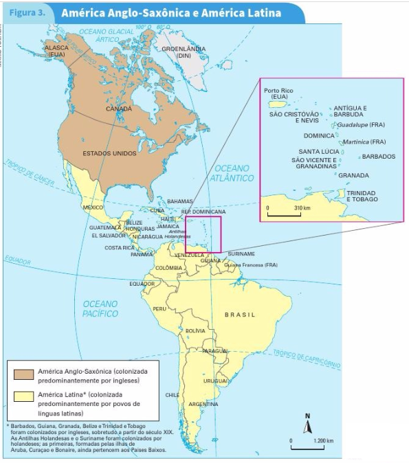 América Latina e América Anglo-Saxônica - Projeto Geografando