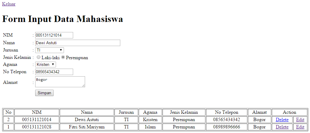 Membuat Form Input Data dengan Java Servlet dan Hashtable | Berbagi Ilmu Berbagi Rejeki