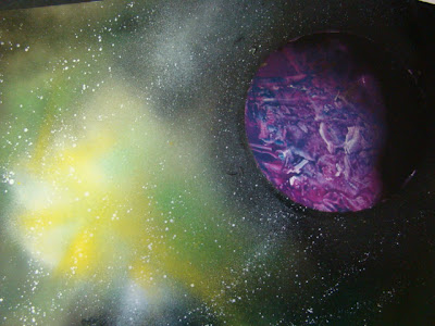 Art of Apex High School: Spray Painting Space