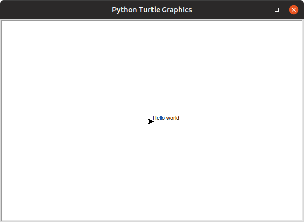 Python turtle graphics : スクリーンに文字を書く方法(turtle.write)
