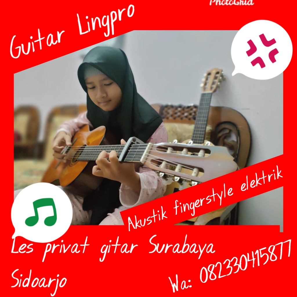 LES/KURSUS PRIVAT GITAR SURABAYA GURU DATANG KERUMAH. WA: 082330415877 ...