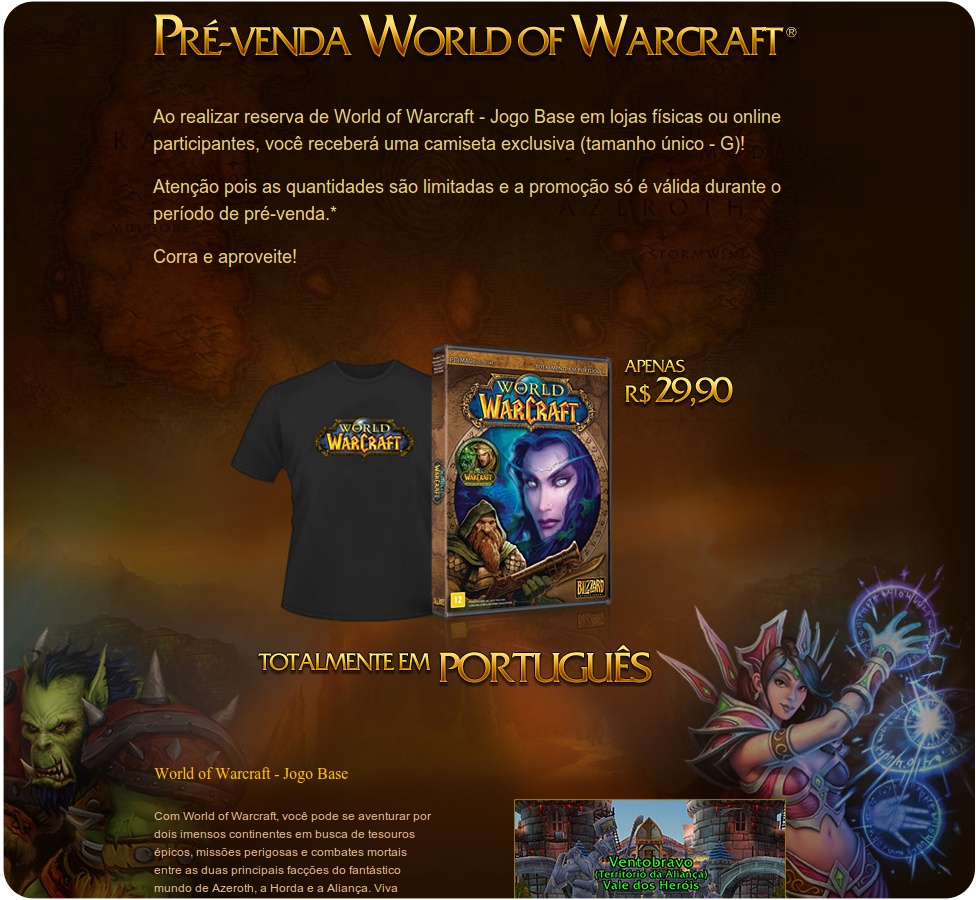 Jogos: Blizzard dá início à pré-venda de World of Warcraft em PT-BR ...