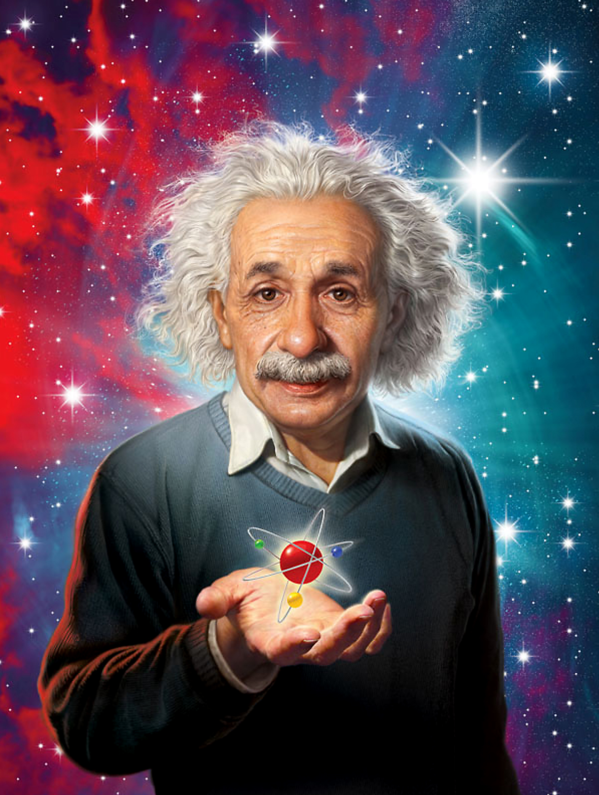 Albert Einstein Colorized Albert Einstein Colorized
