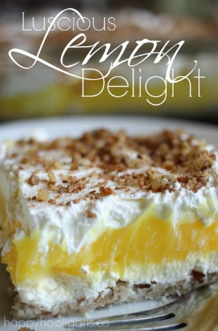 Luscious Lemon Delight - Dessert Recipes Dunbar