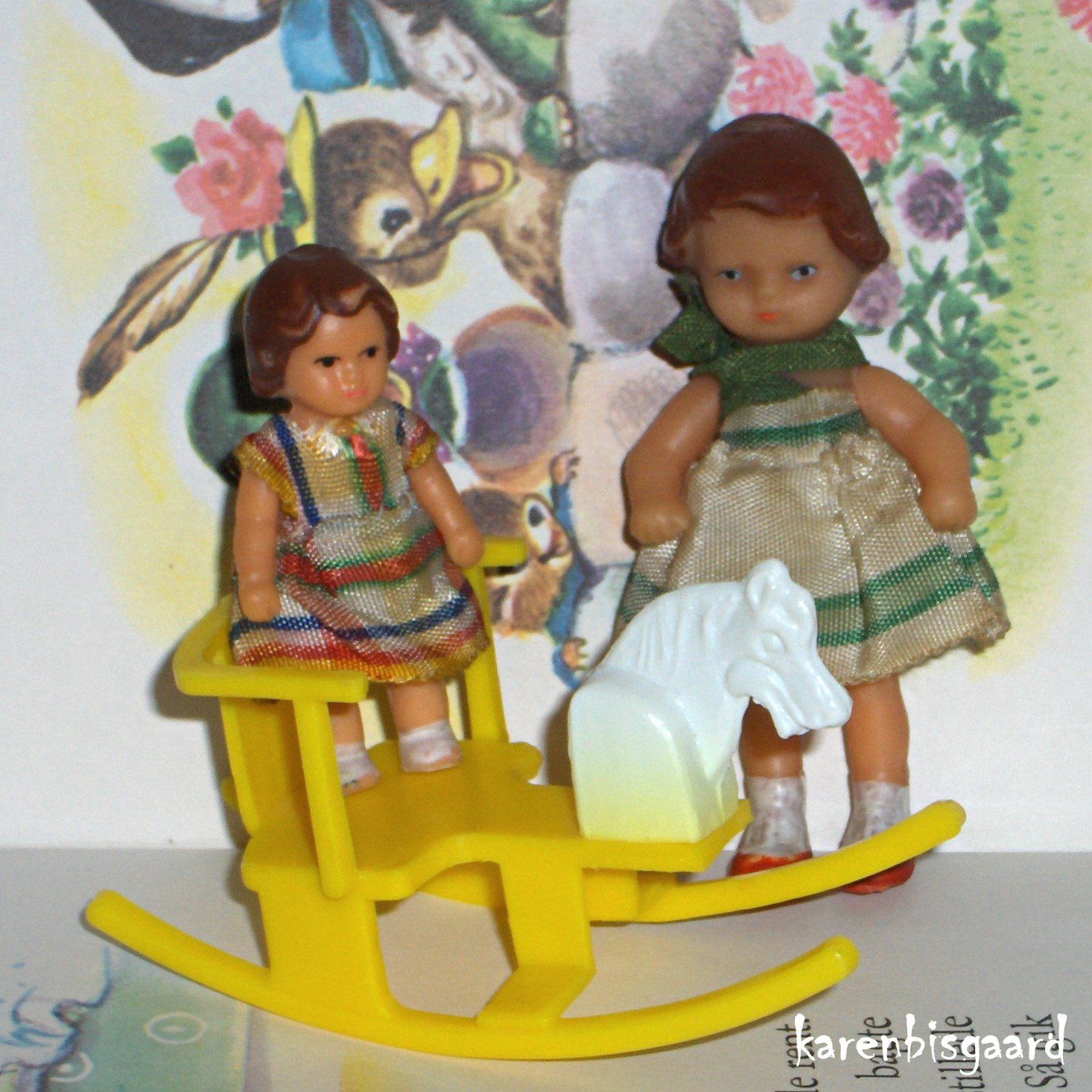 Karen`s Vintage Dolls Photography.: ARI doll sisters wearing original ...