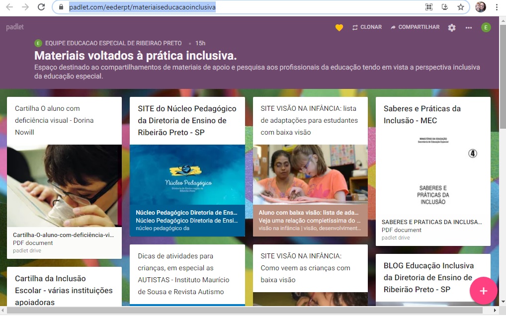 Educação Inclusiva - D.E. Ribeirão Preto (SP): PADLET DERPT - MURAL ...