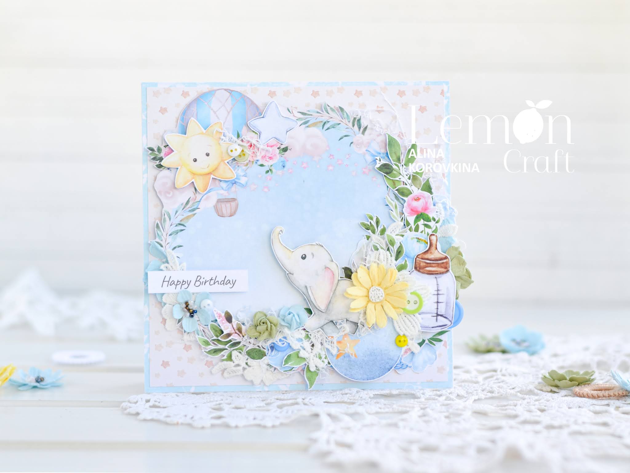 BABY BOOM LemonCraft - dziecięce papiery do scrapbookingu w pastelowych ...