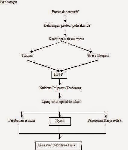 Pathway HNP (Hernia Nukleus Pulposus) - Pathway Patofisiologi