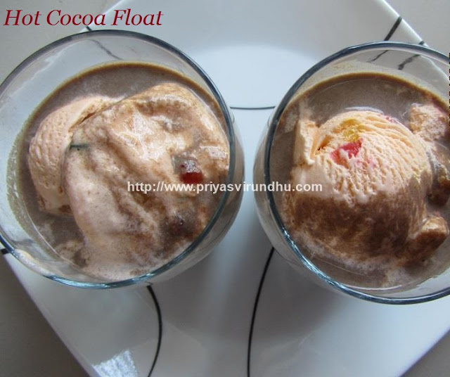 Priya's Virundhu: Hot Cocoa Float Recipe/Hot Cocoa Float