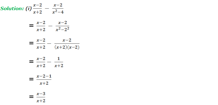 10 Math Problems: Addition and subtraction of algebraic fractions