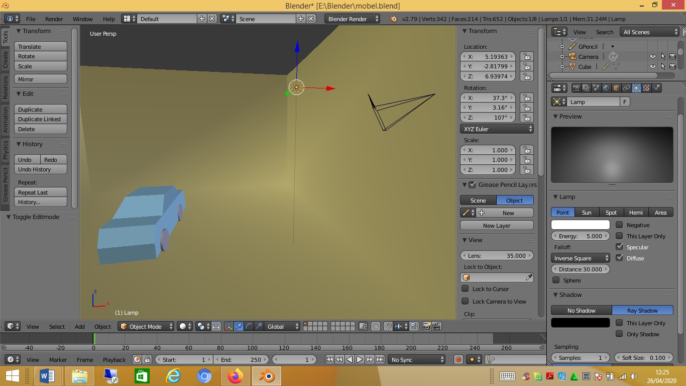 TUTORIAL MEMBUAT MOBIL DENGAN BLENDER 2.79 ~ Hello!