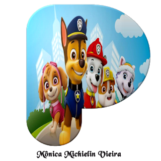 Paw Patrol Letters. Letras de Paw Patrol - Oh my Alfabetos!