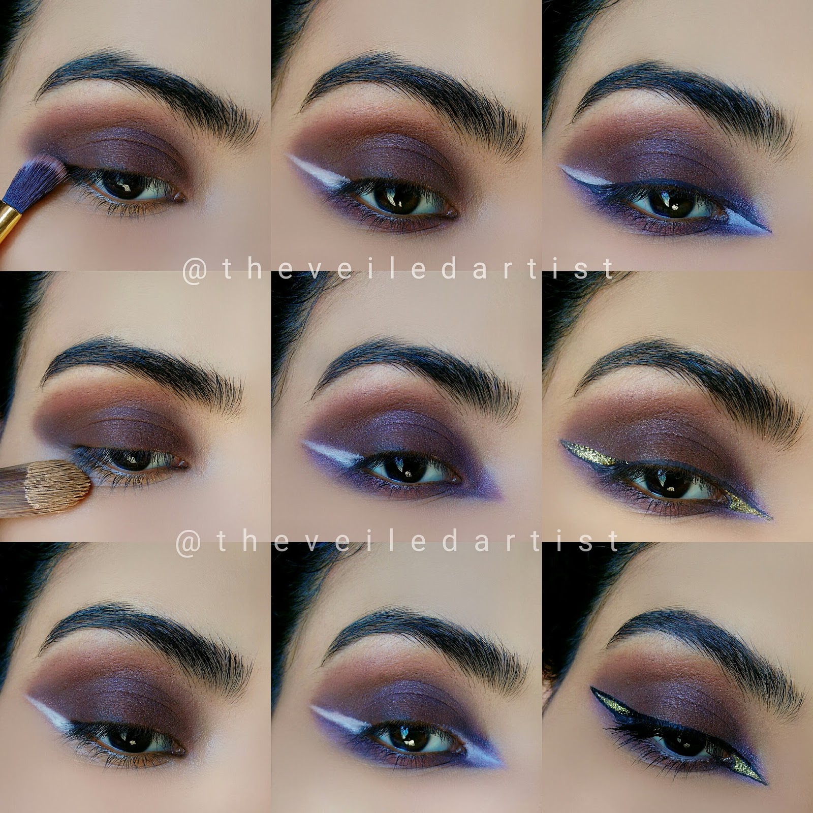 Step by Step Arabian Makeup Inspired Eyeshadow Tutorial - The Veiled Artist