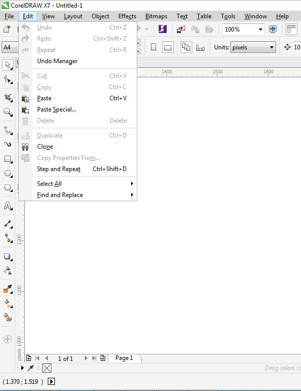 Main Menu Bar CorelDraw #1 - Pendidikan Tanpa Batas