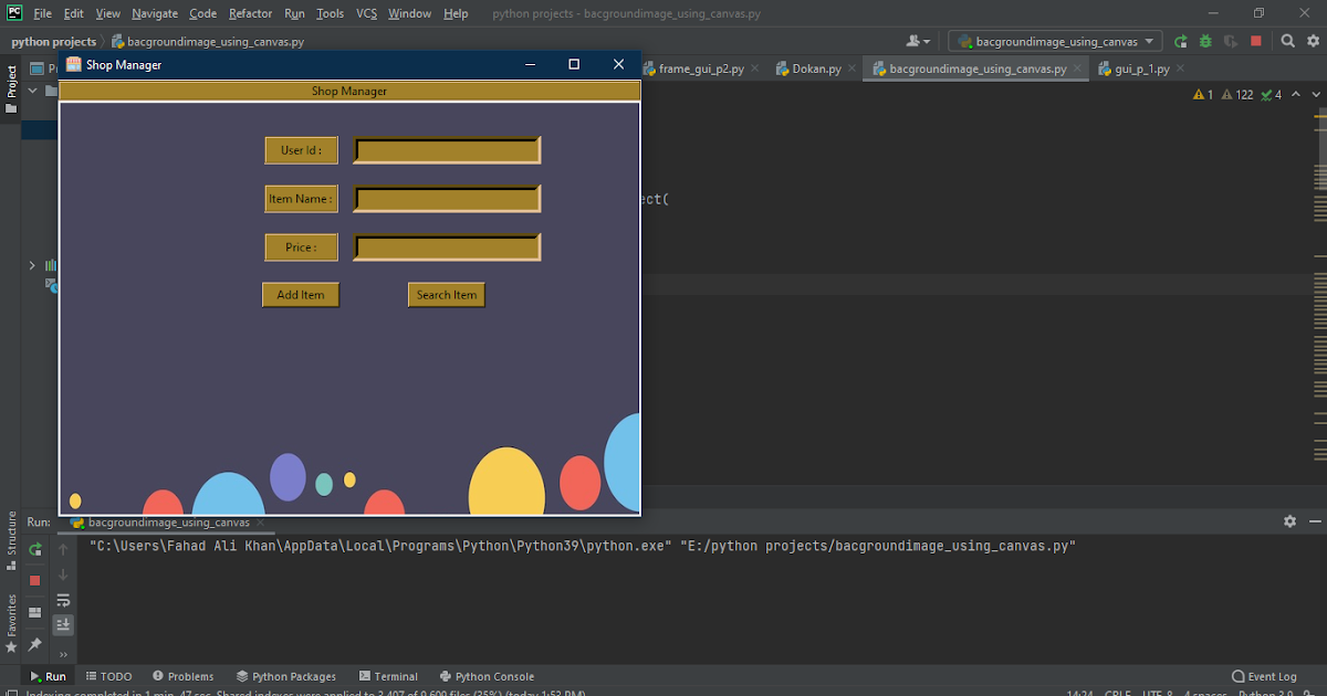 Creating Gui Interface For Crud Function