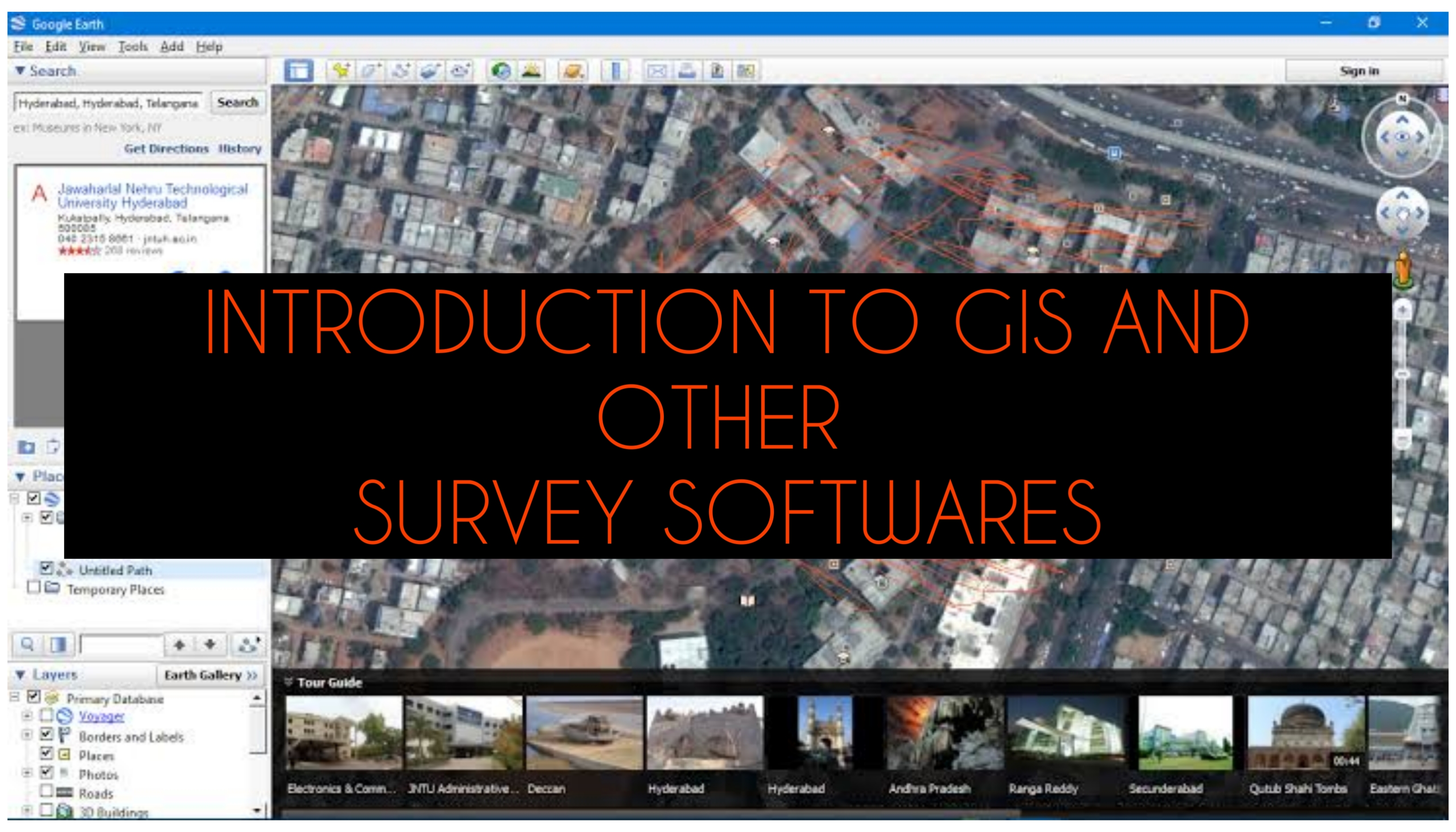 Introduction to GIS and Other Survey Softwares
