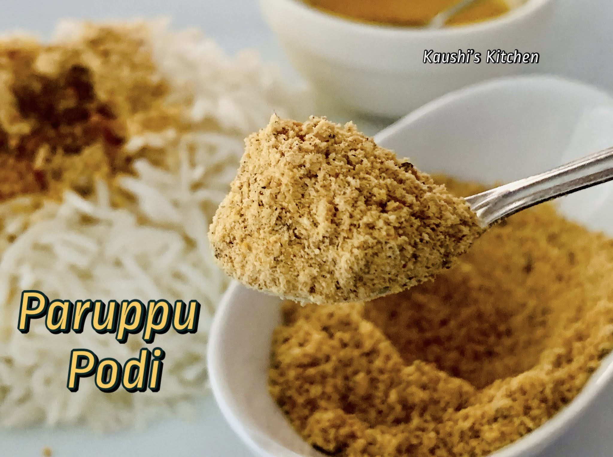 Paruppu Podi | Kandi Podi | Paruppu Podi with Garlic
