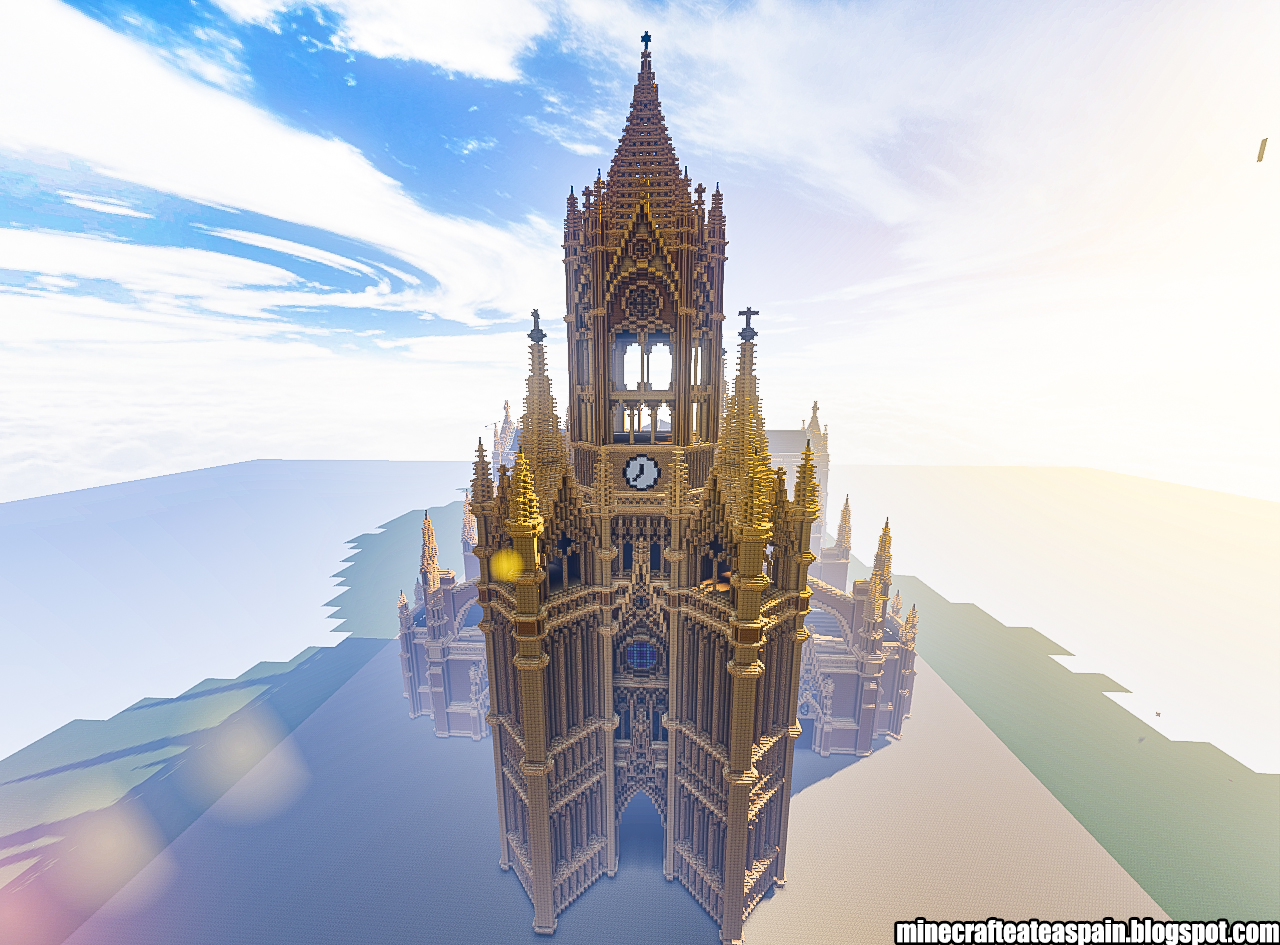 Réplica Minecraft de la Catedral del Buen Pastor, Donostia, España
