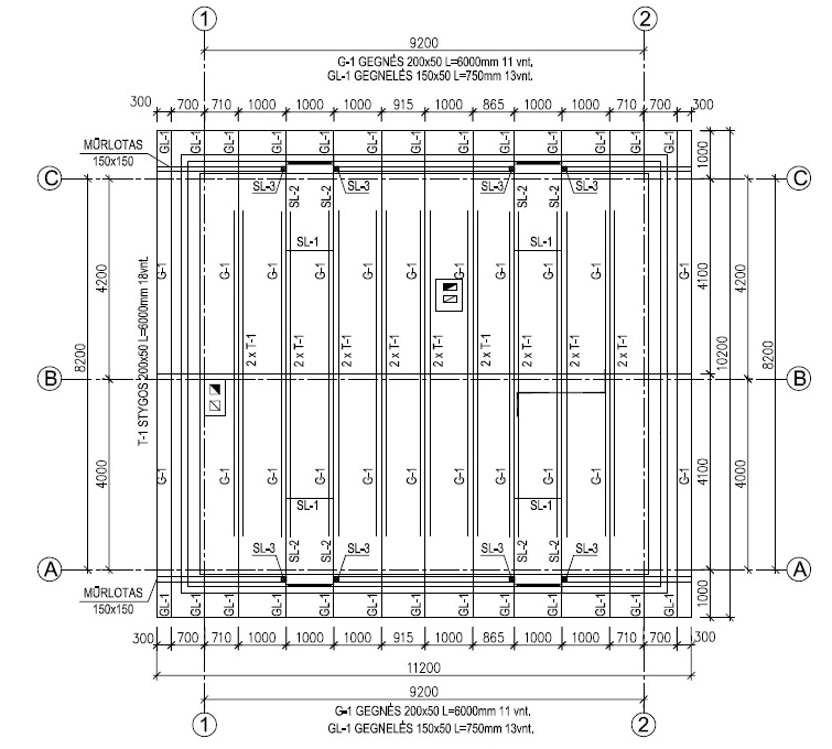 Namo rekonstrukcija kitu kampu: Konstruktoriaus brėžiniai