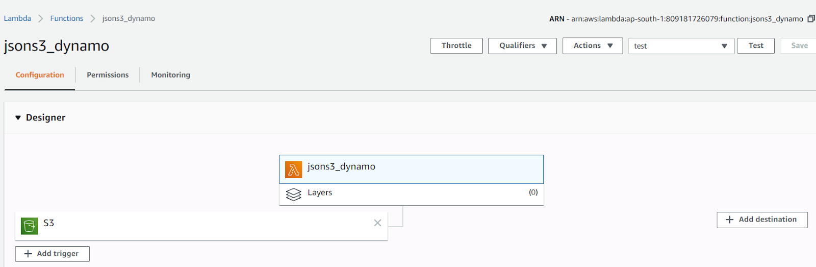 Automation Using Aws Lambda When Loading Json File From S3 Bucket To Dynamodb
