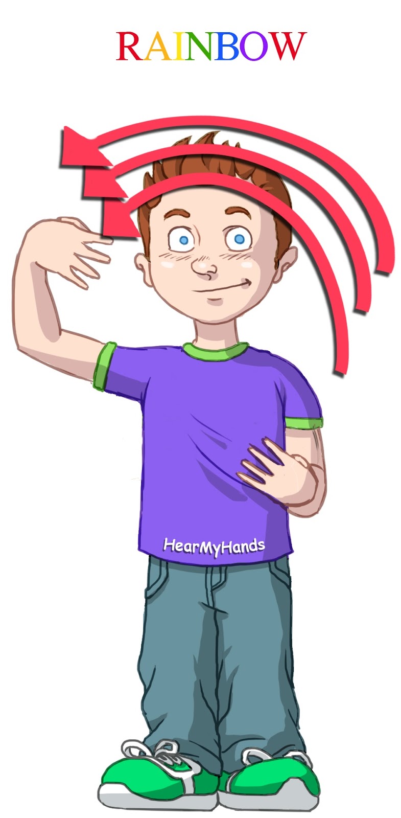 HearMyHands ASL: sign: RAINBOW (plus St Patty's ASL Packet giveaway!)