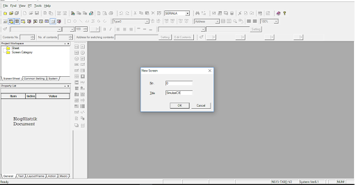 Cara Simulasi Program PLC dengan CX-Designer – Blog0listrik