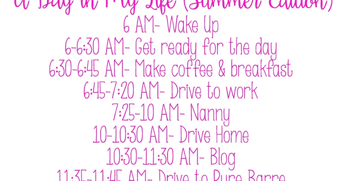 Chic in Carolina: A Day in My Life (Summer Edition)