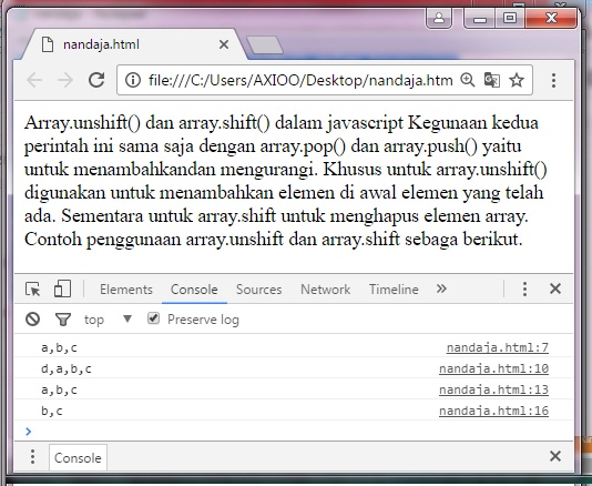 Fungsi / Method dalam Array pada Javascript - Petunjuk Onlene Fungsi / Method dalam Array pada Javascript - Petunjuk Onlene