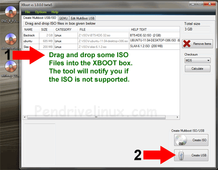XBOOT – Multiboot ISO USB Creator for Windows only