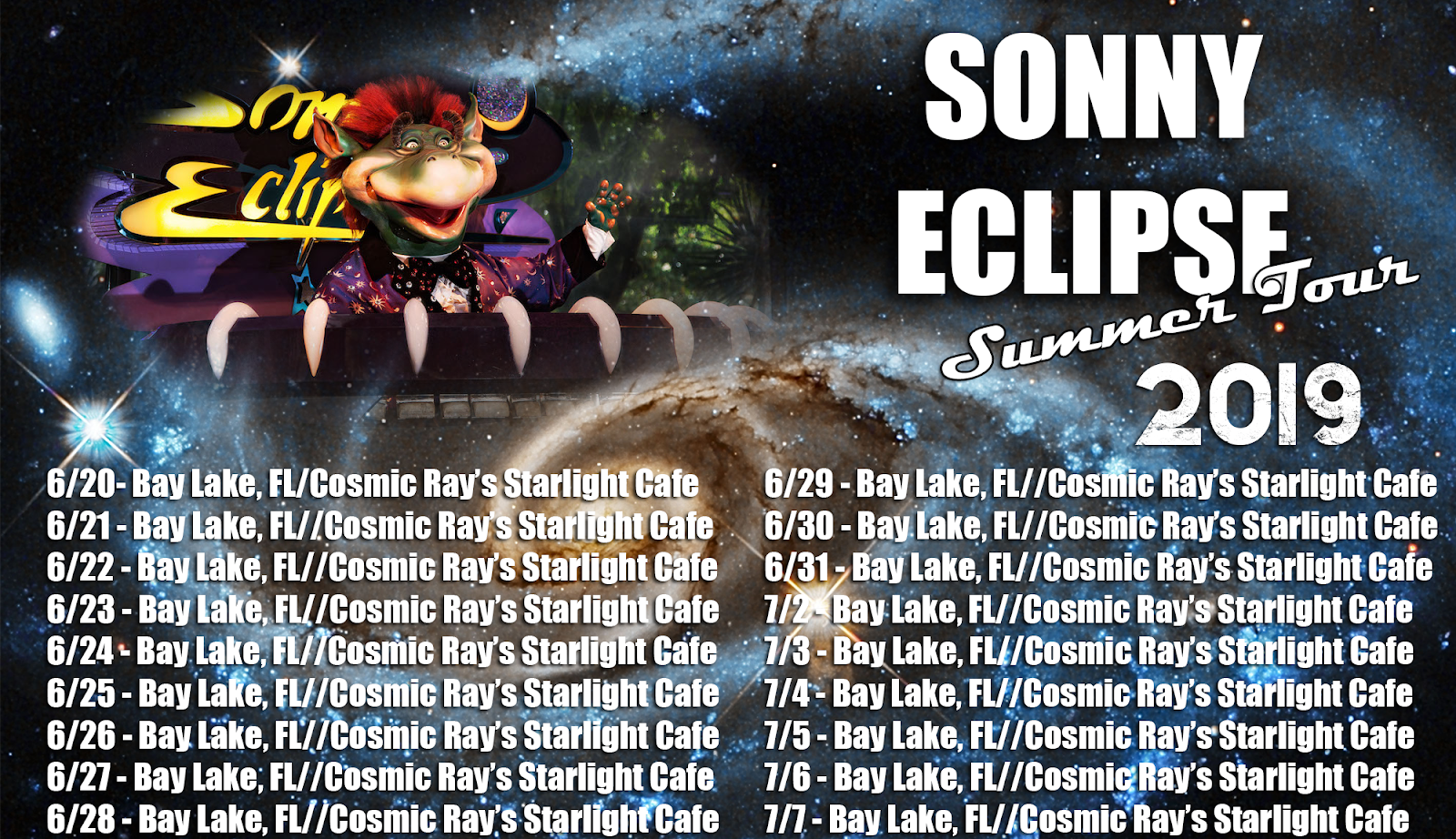 Real Park News: Sonny Eclipse Announces Summer 2019 Tour Dates