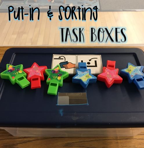 Little Miss Kim's Class: Simple Put-in & Sorting Task Boxes for Special ...