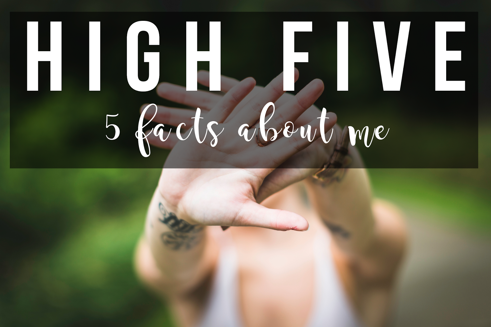 High Five: 5 Facts About Me - Little Miss Miera