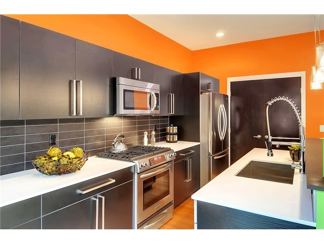 The Granite Gurus: 10 Great Orange Colored Kitchens