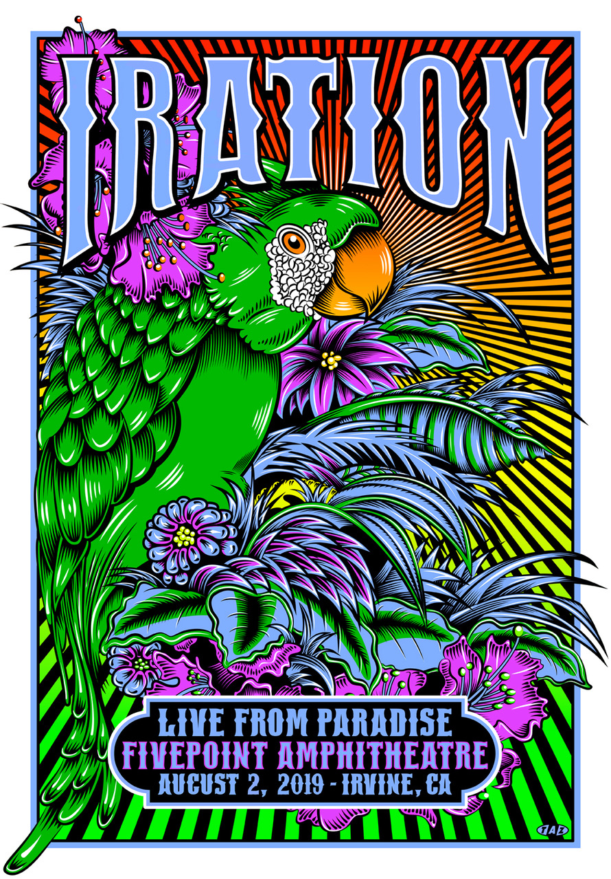 INSIDE THE ROCK POSTER FRAME BLOG: TAZ Jim Evans Iration Irvine Poster