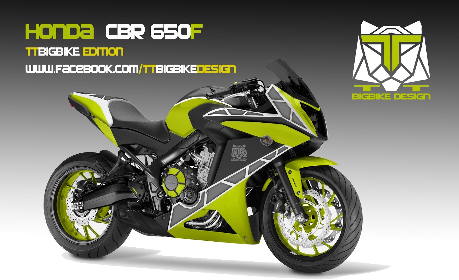 TT BIGBIKE DESIGN: HONDA CBR 650f DESIGN CONCEPT #1