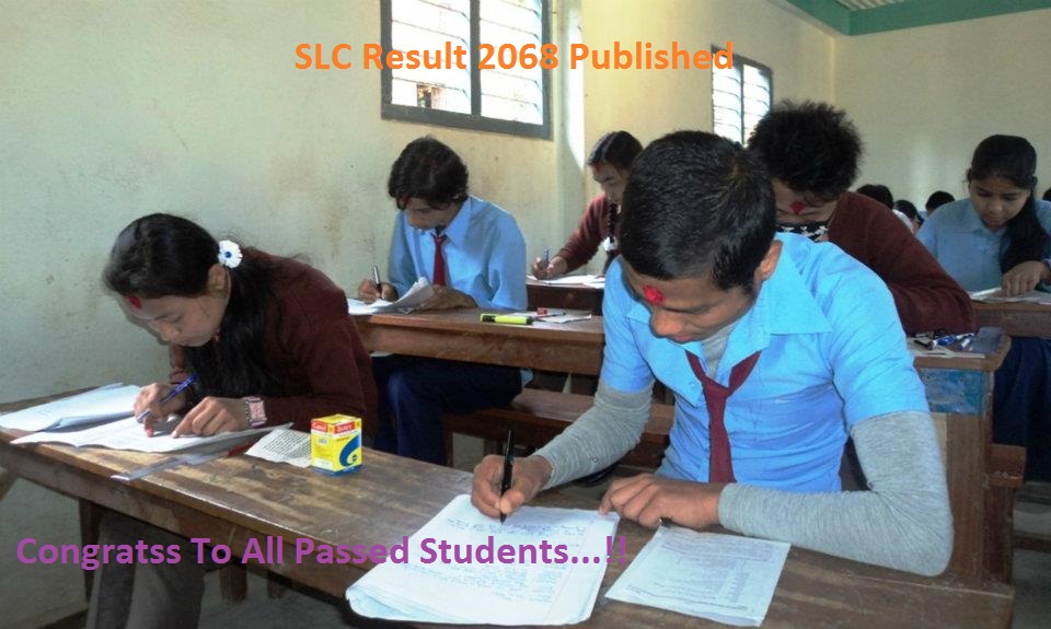 EDUCATION UPDATE: SLC Result 2068 Published