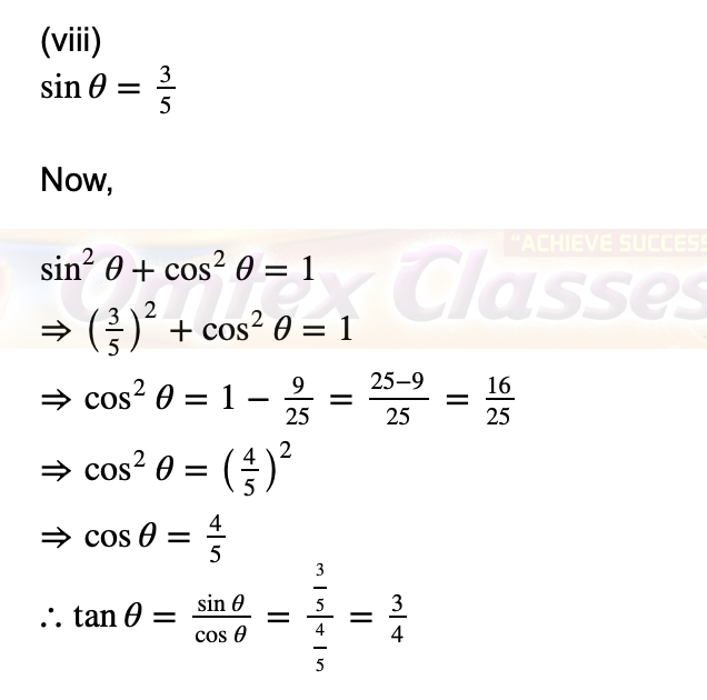 Education: Chapter 8 - Trigonometry Mathematics Part II Solutions for ...