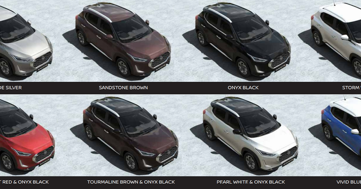 Nissan Magnite colours - Automobile Planet