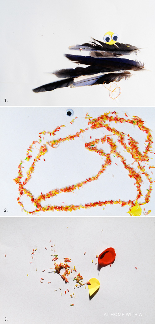 At home with Ali: Autumn rice sensory tub and craft