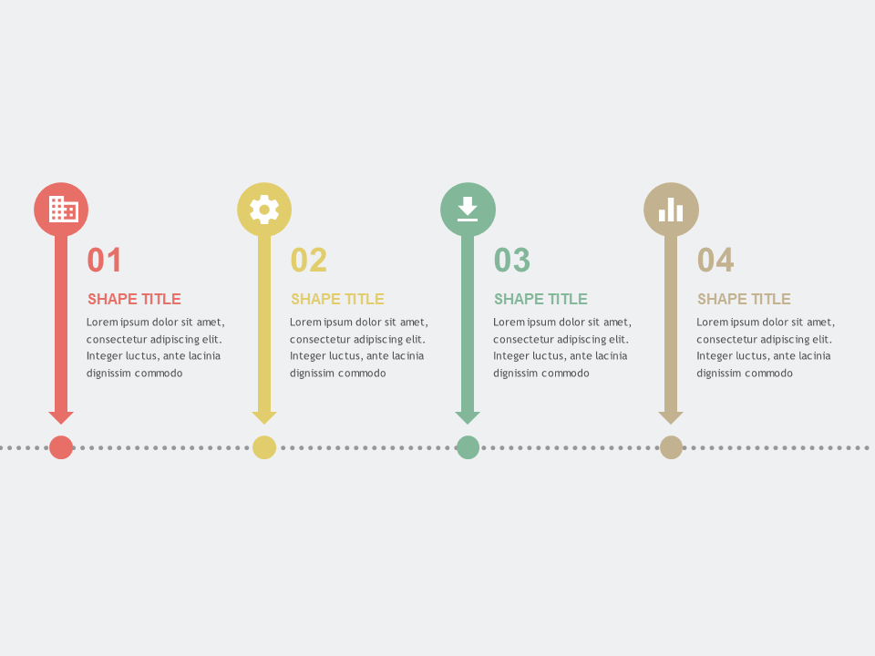 Dot Linear Description PowerPoint Templates - PowerPoint Free