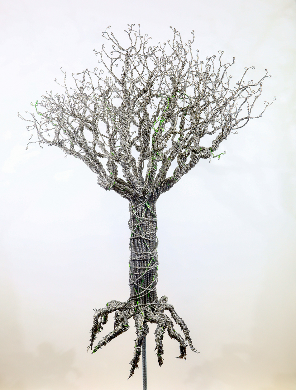 Aemiessence Fine Arts: Allina Hospice Memorial Trees - aluminum wire ...