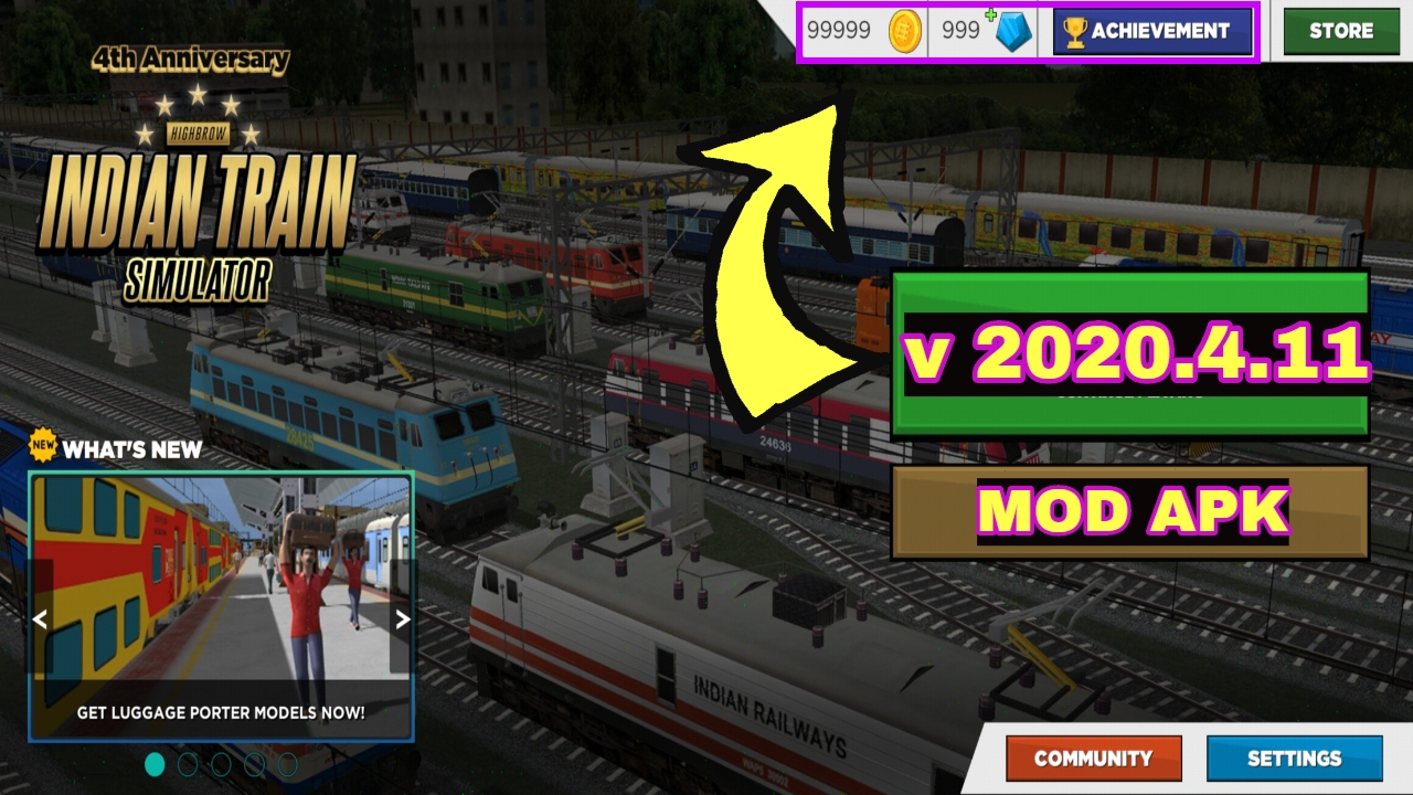 Indian Train Simulator 2020.4.11 APK + Mod (Unlimited Gems & Gold ...